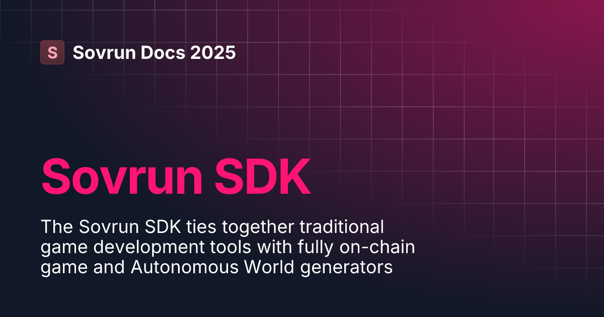 Sovrun SDK | Sovrun Docs 2025